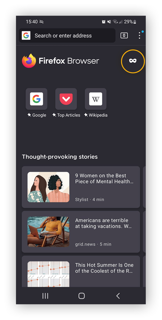 Utilisez la navigation privée sur n’importe quel navigateur